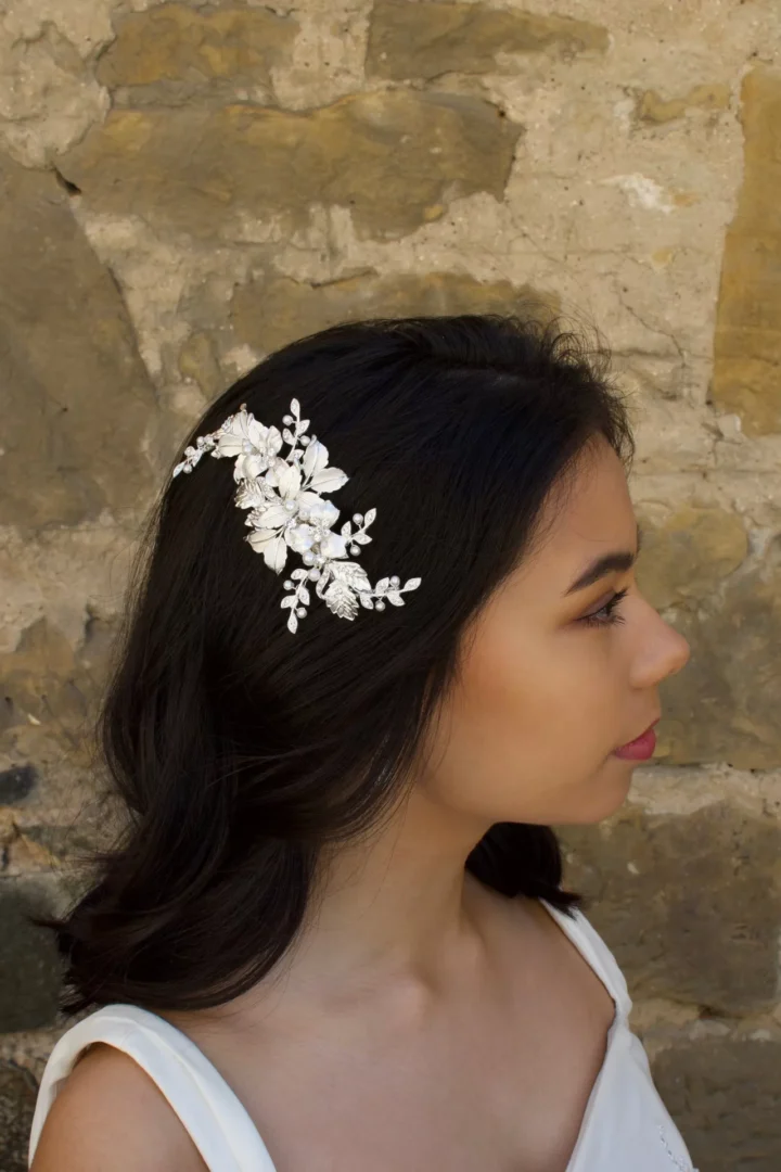 Cassandra hair clip - Sposabella Bridal